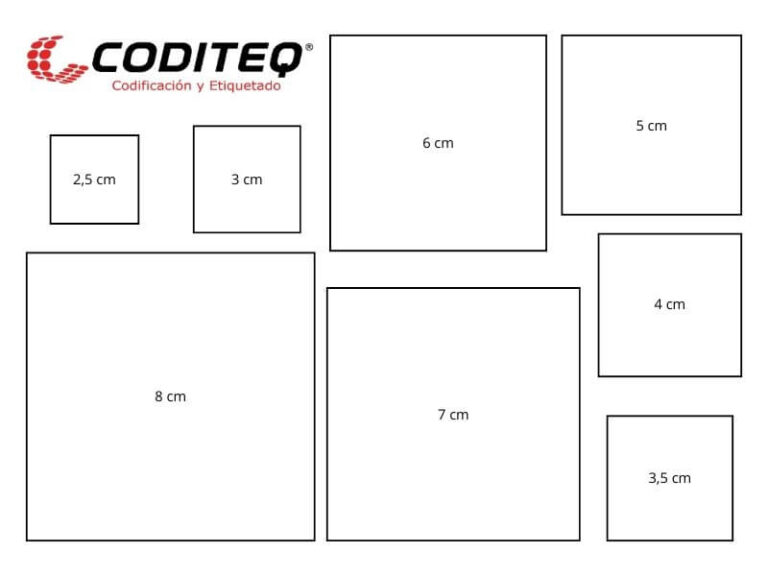 Conoce cuál es el tamaño y forma de etiquetas